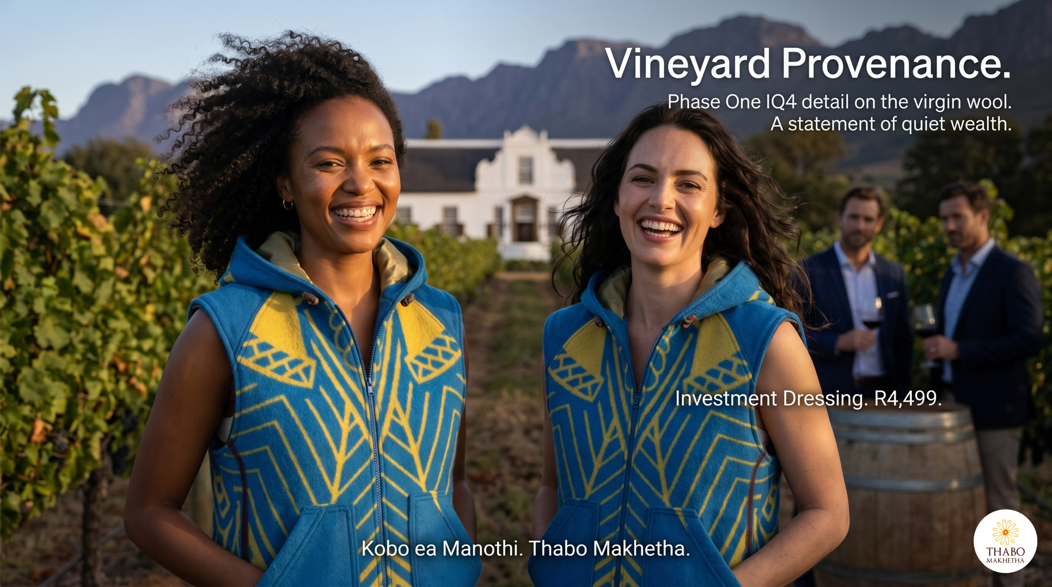 Kobo ea Manothi Hoody Gilet For Men & Women – Thabo Makhetha